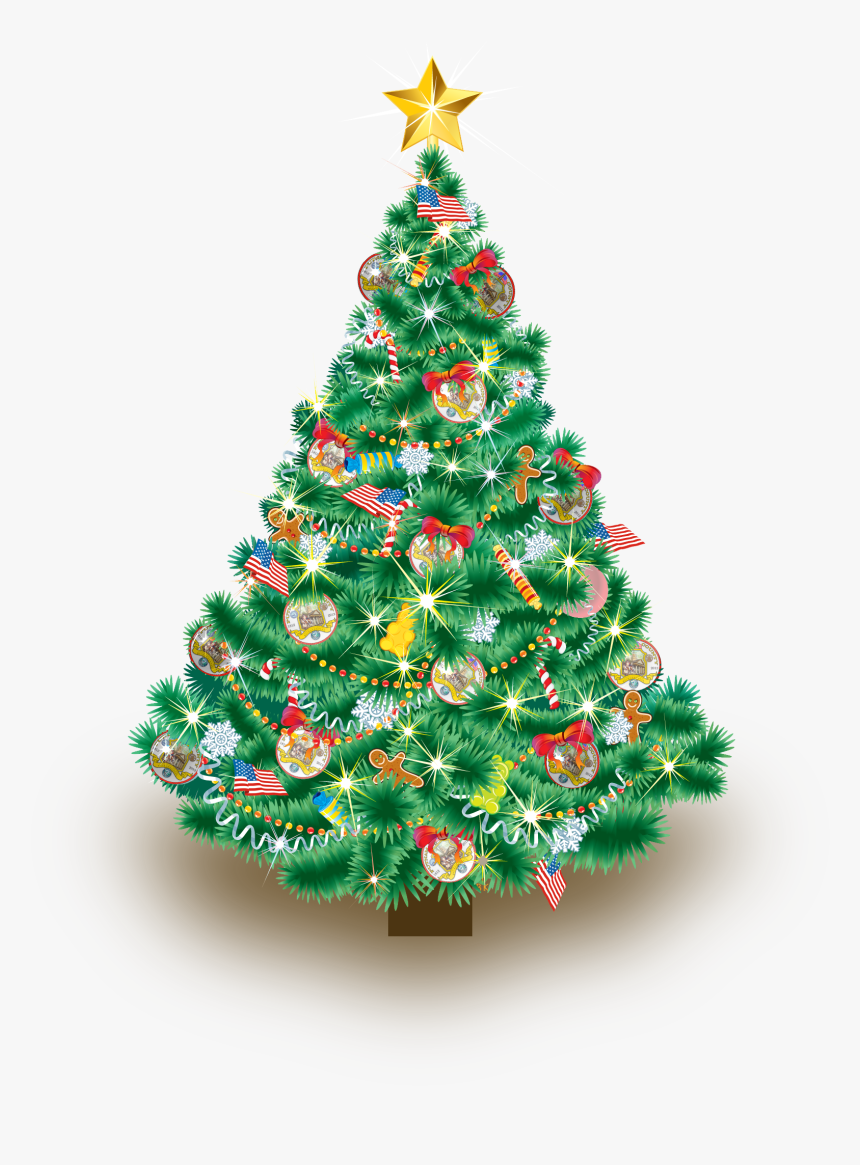Happy New Year Png - Copyright Free Christmas Tree, Transparent Png ...