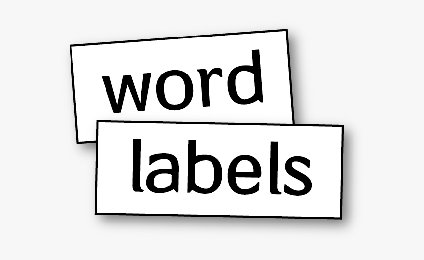 Word Labels - Line Art, HD Png Download , Transparent Png Image - PNGitem