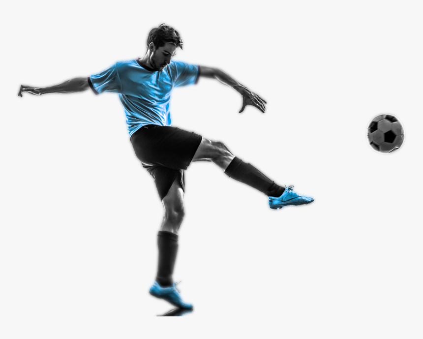 Football Player Png - Soccer Player Kicking A Ball Png, Transparent Png ...