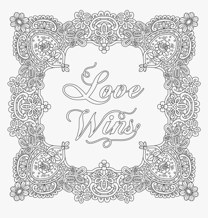 Love Wins Positive Quotes Motivational Quotes Happiness - Line Art, HD ...