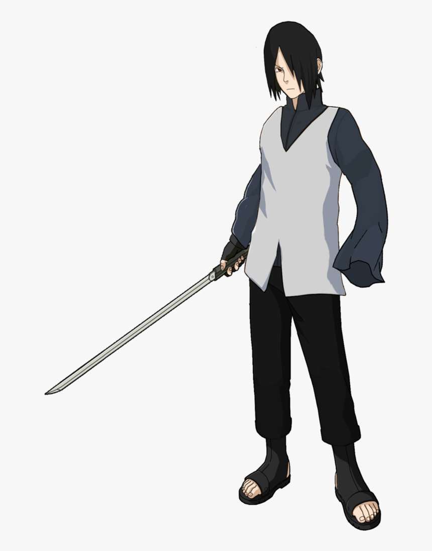 The Crossover Game Canon - Adult Sasuke Uchiha Sword, HD Png Download ...