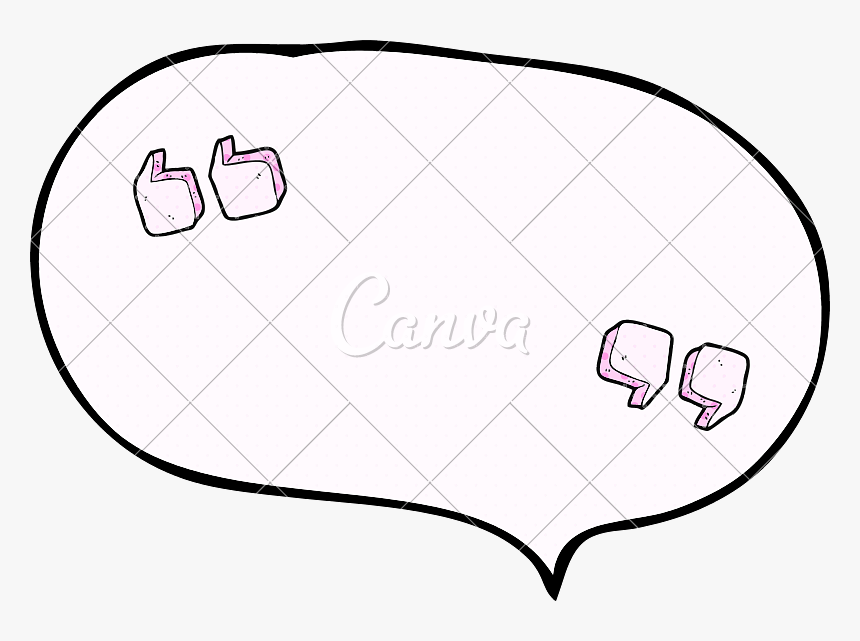 Cartoon Quotation Marks Icons - Illustration, HD Png Download ...