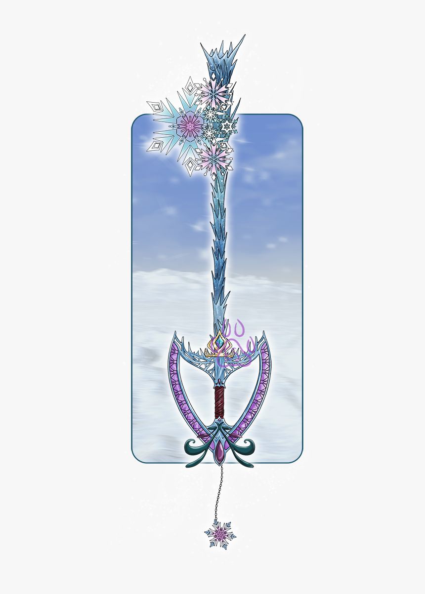 Kingdom Hearts Frozen Keyblade, HD Png Download , Transparent Png Image ...