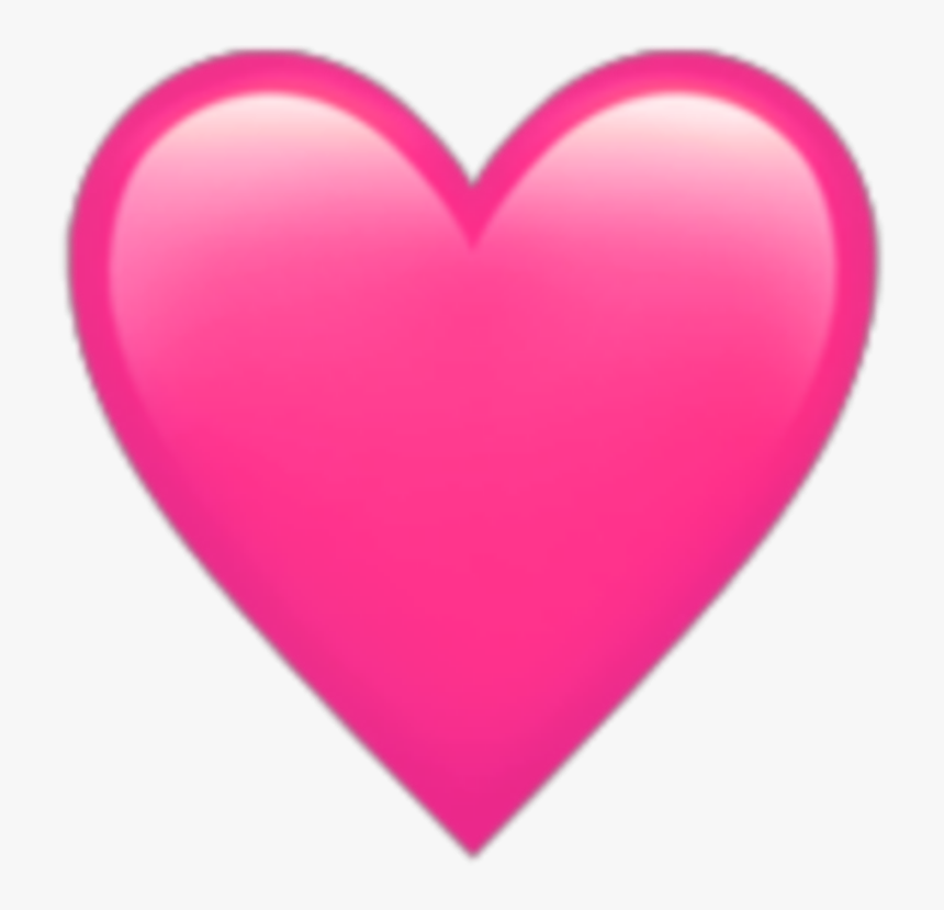 #pink #pinkheartemoji #pinkheart #pinkemoji #ios #emoji - Heart, HD Png ...