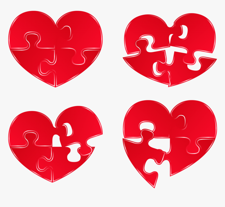 Clip Art Heart Puzzle Png, Transparent Png , Transparent Png Image ...