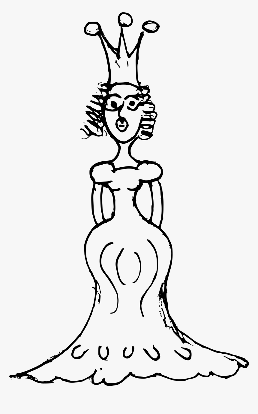 Princess Black And White Clipart - Cute Princess Picture Black And ...