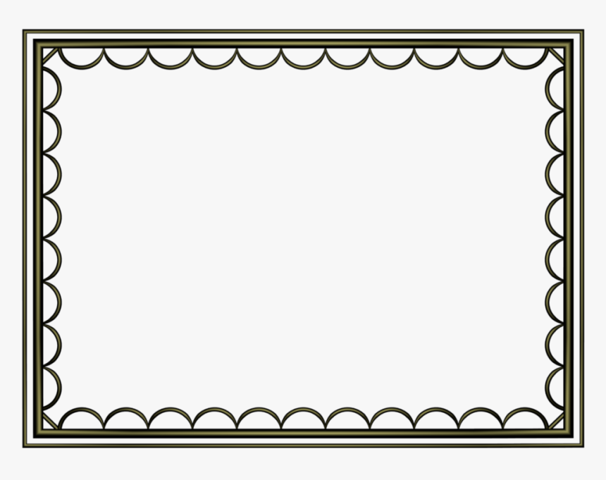 Artistic Loop Border In Shiny Black Color, Rectangular - Newspaper ...