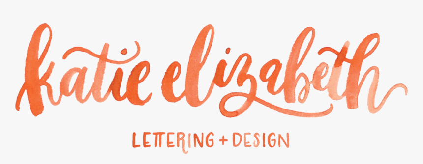 Katie Elizabeth Lettering Design, HD Png Download , Transparent Png ...