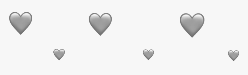 #heart #grey #emoji #lines - Heart, HD Png Download , Transparent Png ...