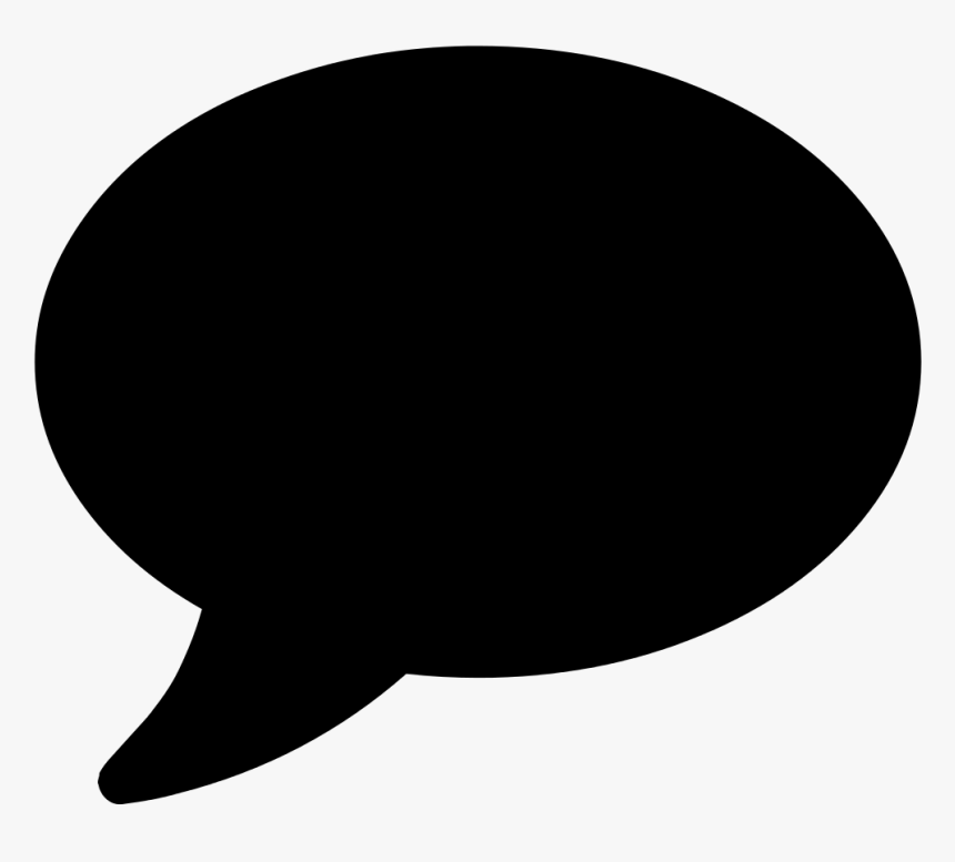 Comment Font Awesome - Filled In Speech Bubble Png, Transparent Png ...