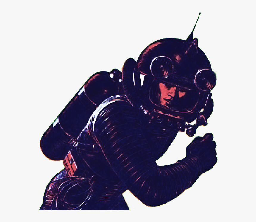 Retro Futurism Space Man, HD Png Download , Transparent Png Image - PNGitem