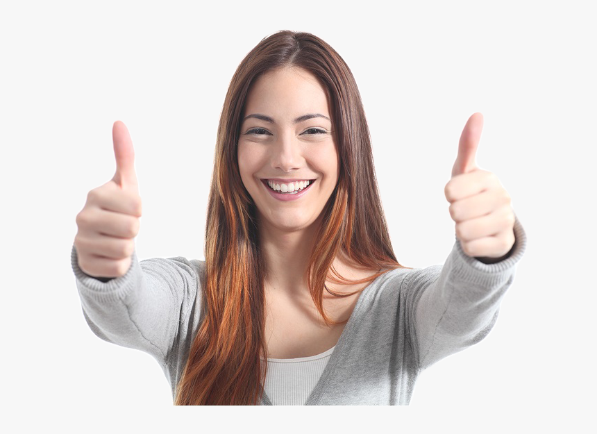 Woman With Thumbs Up, HD Png Download , Transparent Png Image - PNGitem