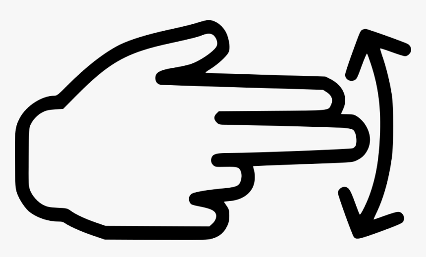 Hand Finger Swipe Swap Right - Hand Pointing Png, Transparent Png ...