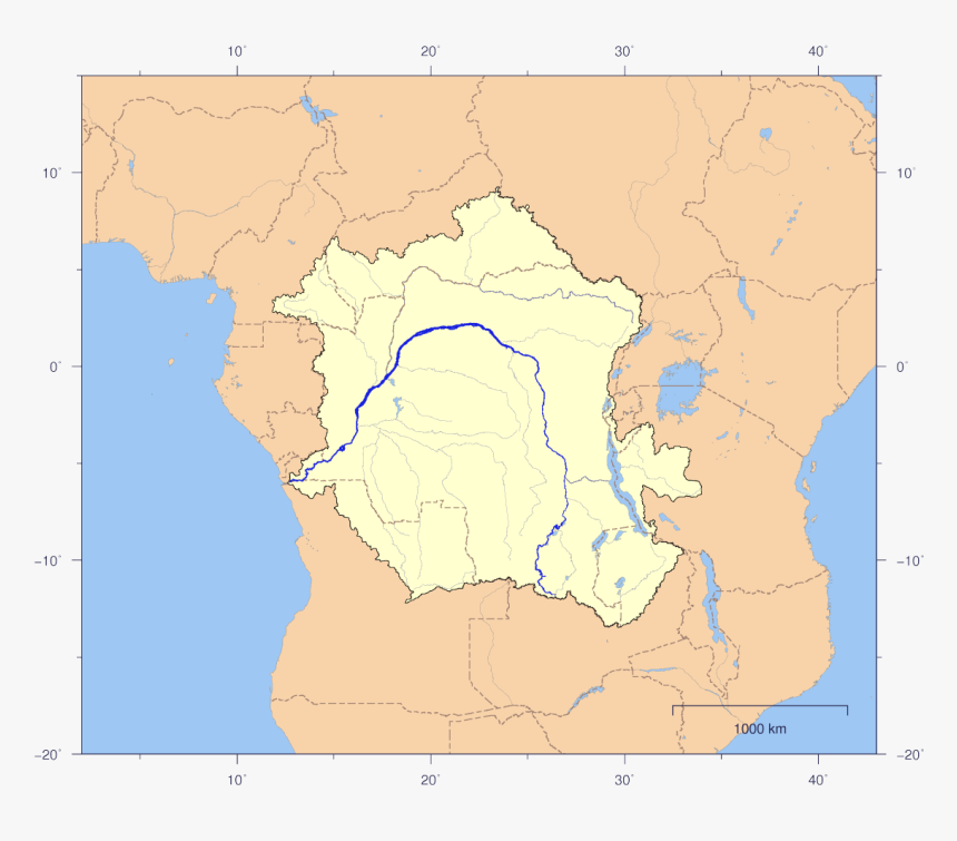 Lualaba River Map, HD Png Download , Transparent Png Image - PNGitem