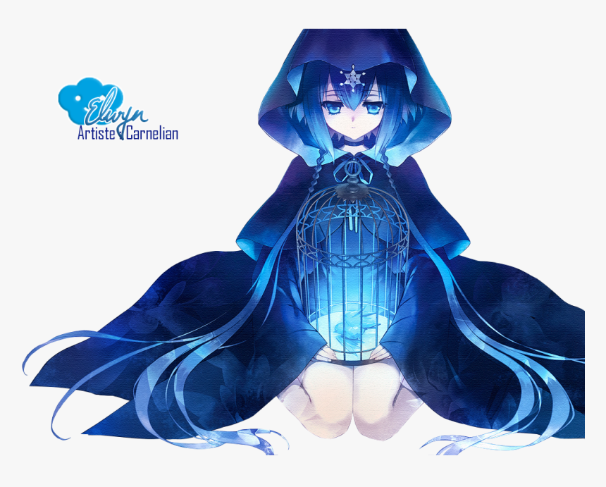 Anime Girl Blue Hair Magic, HD Png Download , Transparent Png Image ...