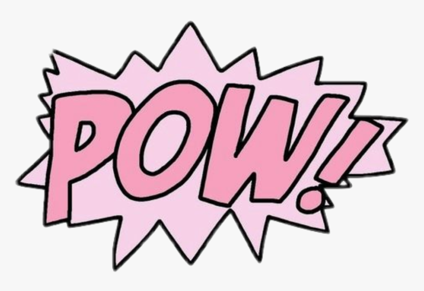 #pow #girly #pink - Pow Tumblr Png, Transparent Png , Transparent Png ...