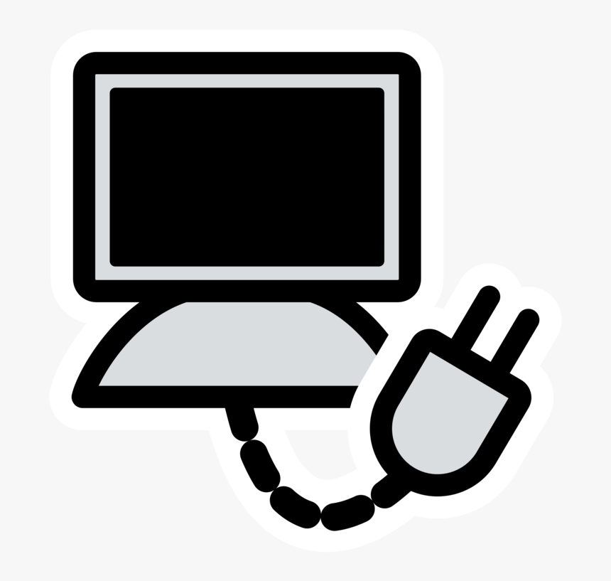 Output Device,electronic Device,display Device - Energy Clipart Black ...