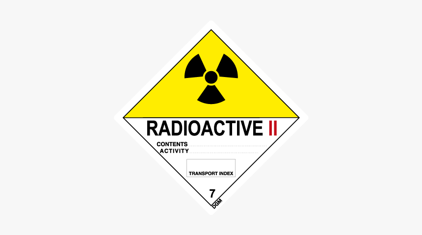 Class 7 Radioactive Ii Placards, HD Png Download , Transparent Png ...