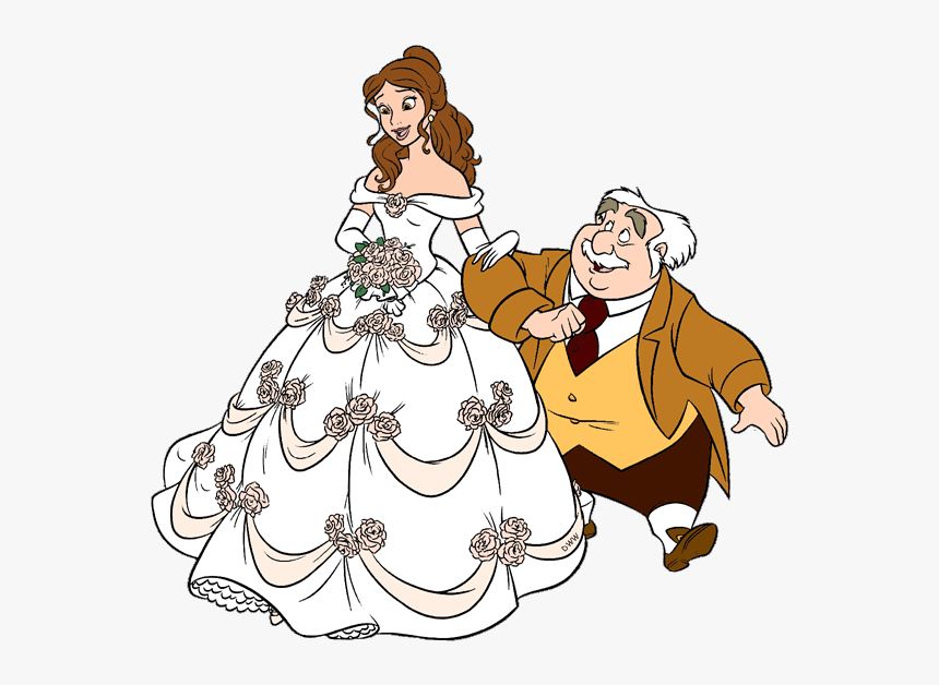 Belle Father Maurice - Princess Belle And Father, HD Png Download ...
