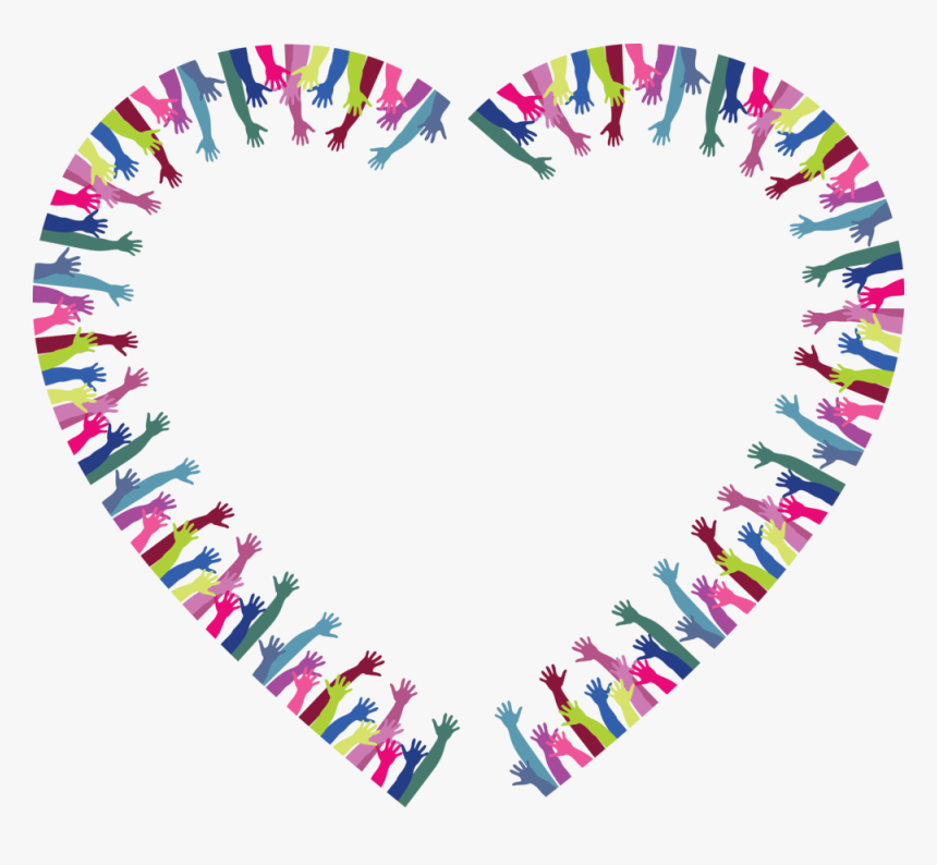 2044 Free Clipart Of A Heart Frame Of Hands - Hands Heart Frame Png ...