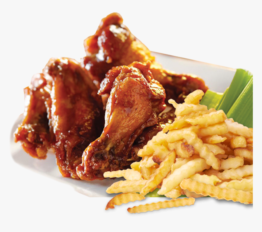 Wings And Fries Png, Transparent Png , Transparent Png Image - PNGitem