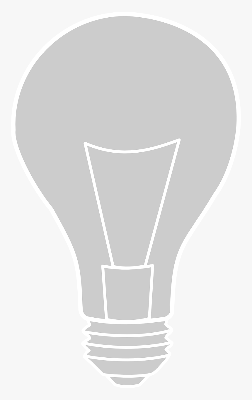 Lightbulb Silhouette, HD Png Download , Transparent Png Image - PNGitem