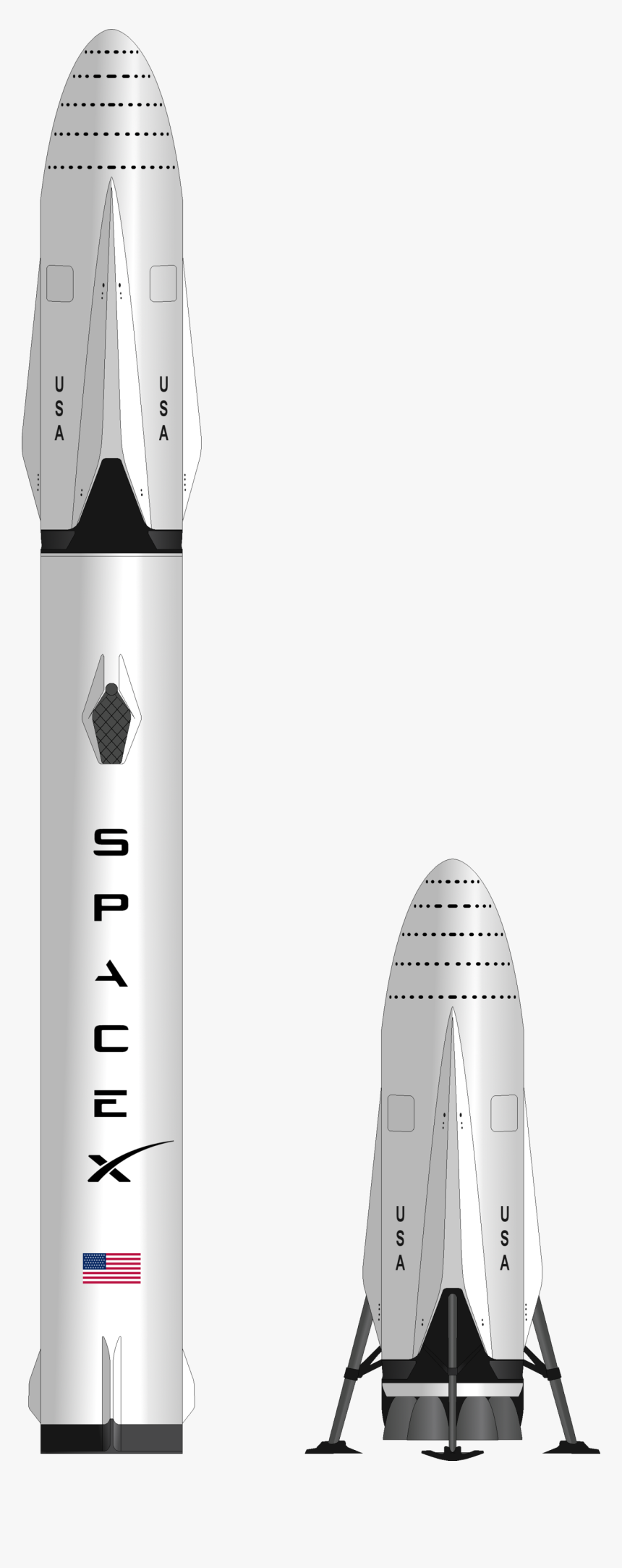 Interplanetary Transport System Landers, HD Png Download , Transparent ...