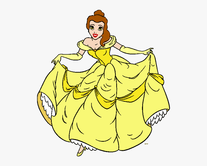 Princess Clipart - Beauty And The Beast Curtsy, HD Png Download ...