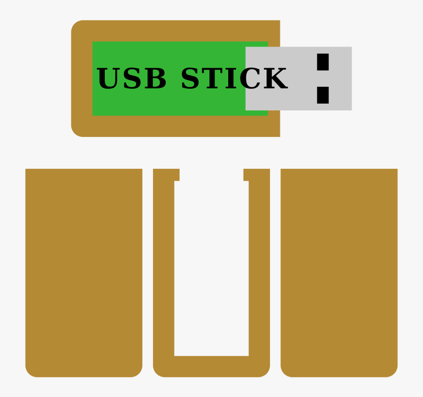 Usb Stick, Original Size For Own Wooden Casing - Usb Flash Drive, HD ...