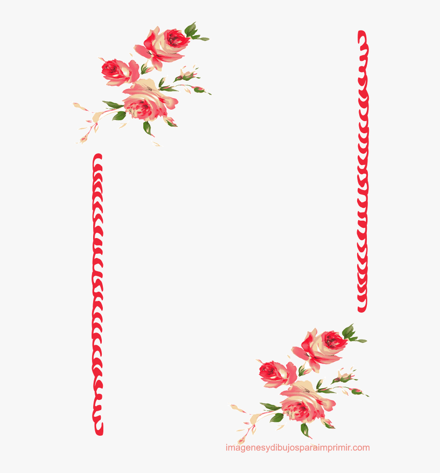 Bordes De Papel De Flores