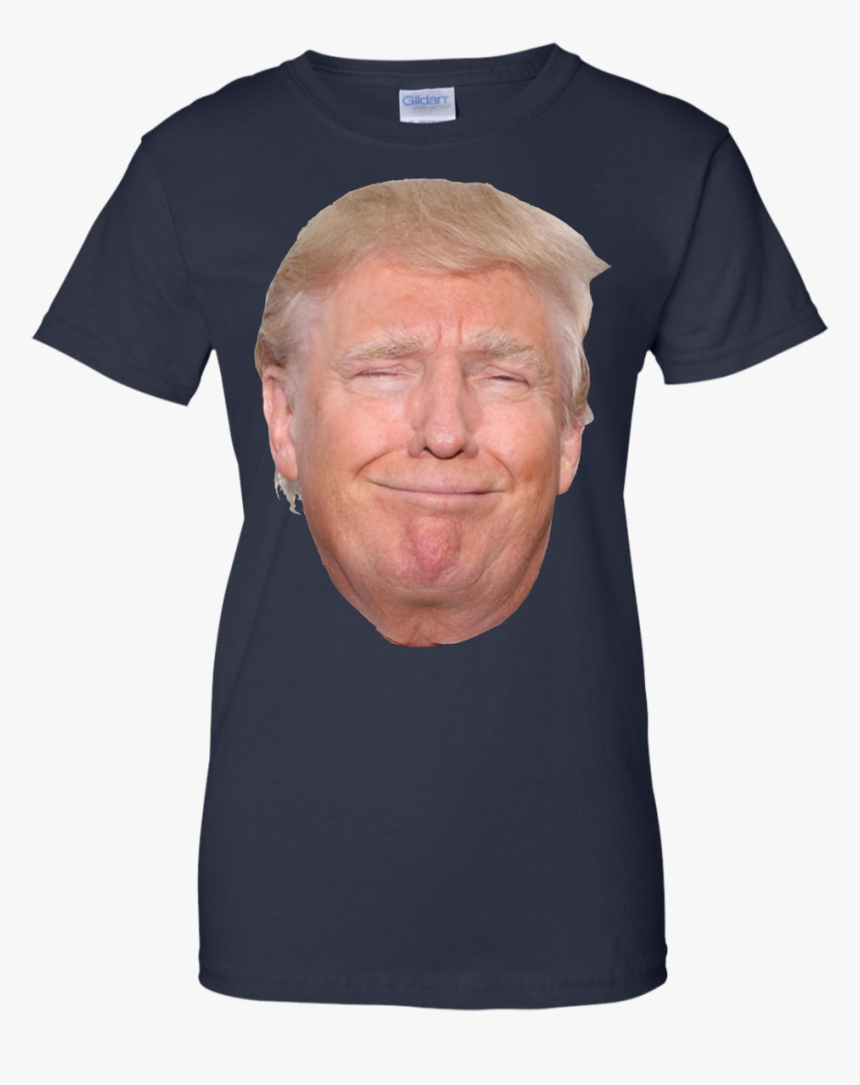 Donald Trump Head Funny Smiling Face T-shirt - T-shirt, HD Png Download ...