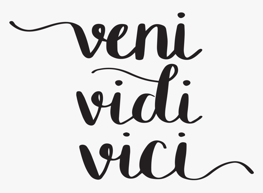 Hand Lettered Veni Vidi - Veni Vidi Vici, HD Png Download , Transparent ...
