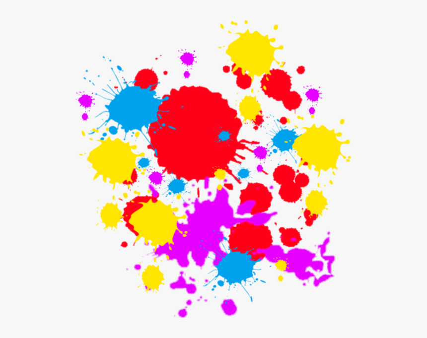 Colorful Paint Splatter Transparent, HD Png Download , Transparent Png ...