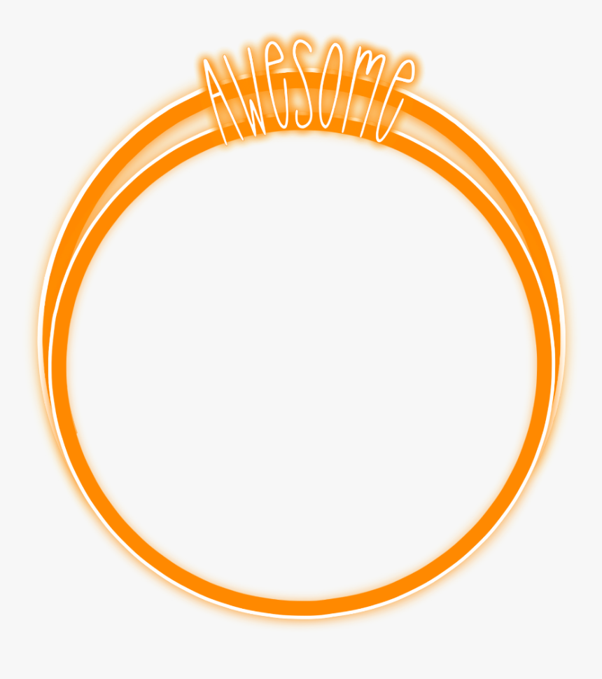 #freetoedit #neon #round #circle #orange #awesome #glow - Circle, HD ...