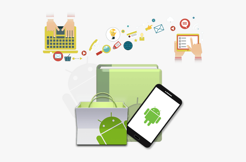 Android App Development Process - Google Play, HD Png Download ...