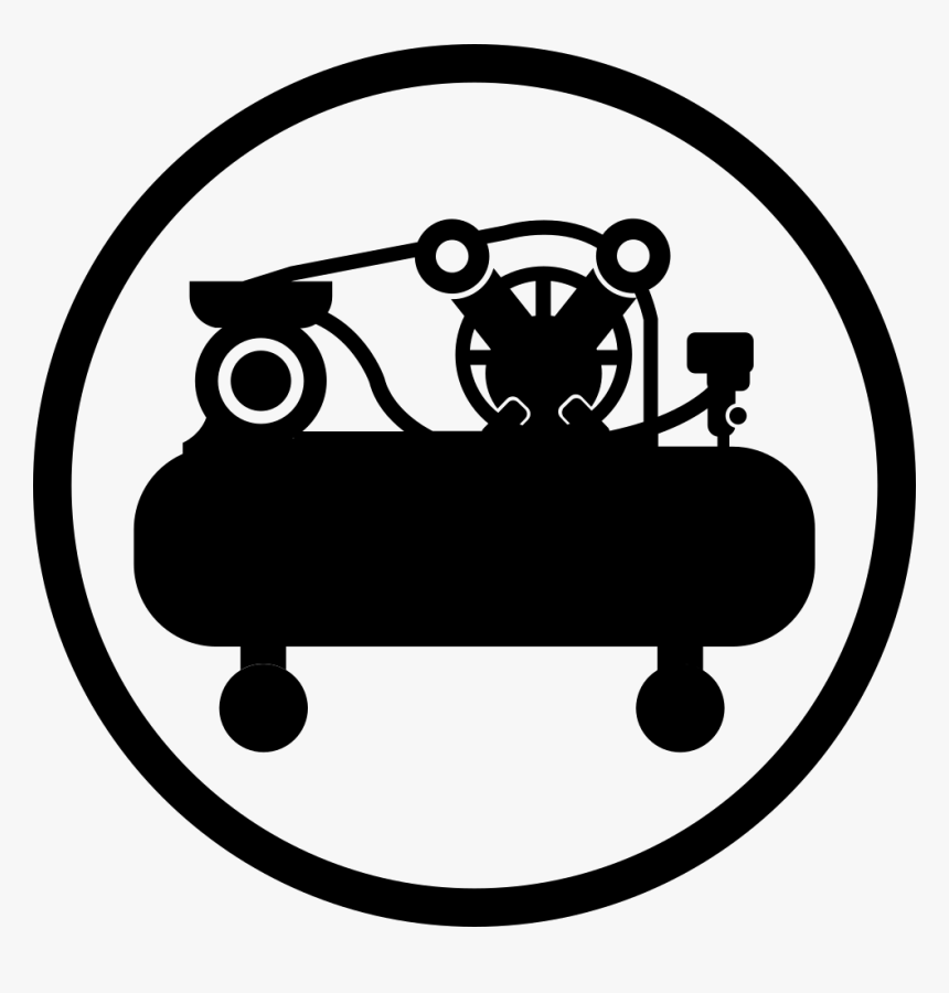 Clipart Compressor Compressed Air - Air Compressor Icon Png ...