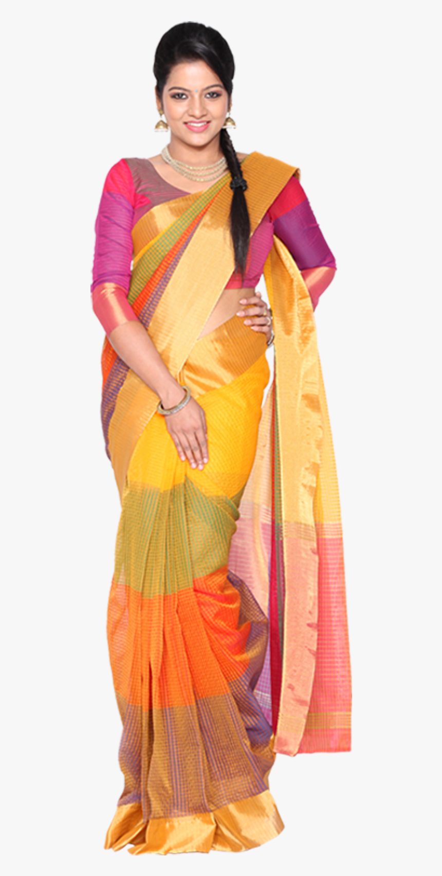 Women In Saree Png, Transparent Png , Transparent Png Image - PNGitem