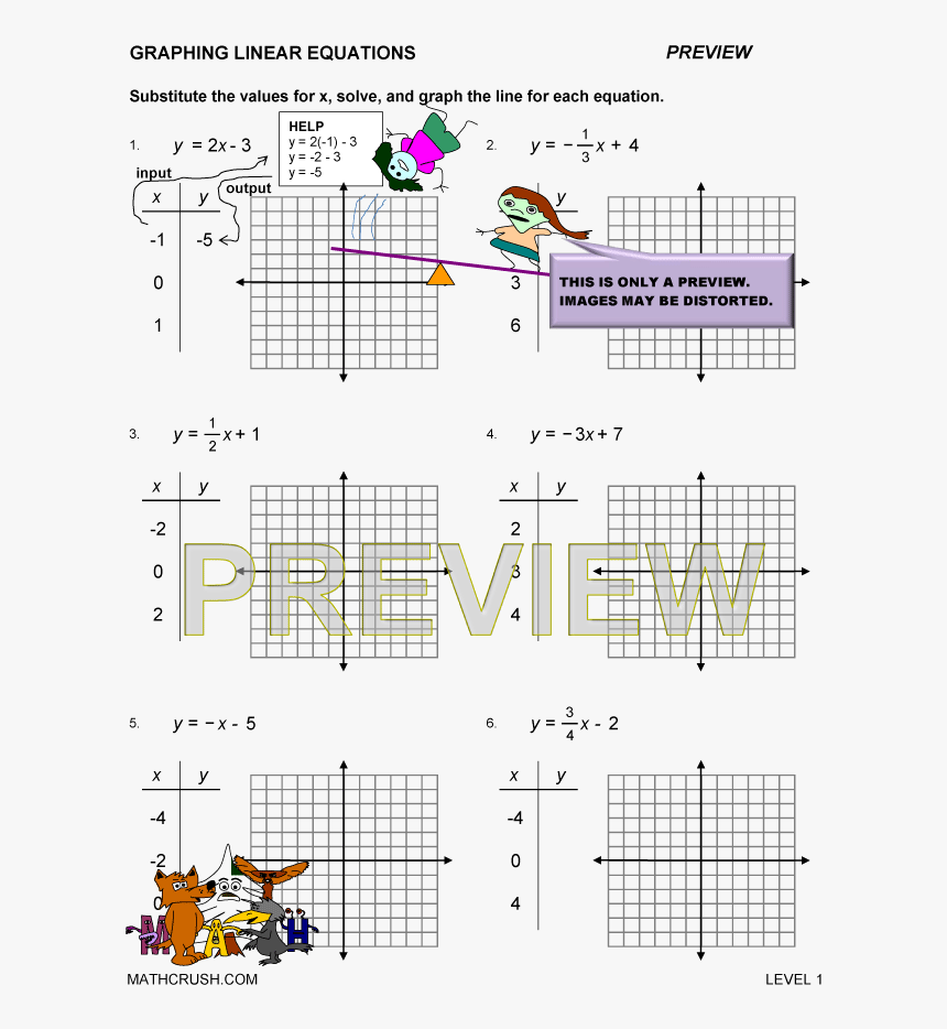 Graphing Linear Equations Answers, HD Png Download , Transparent Png ...