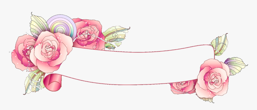 #ftestickers #flowers #textbox #banner #pink - Illustration, HD Png ...