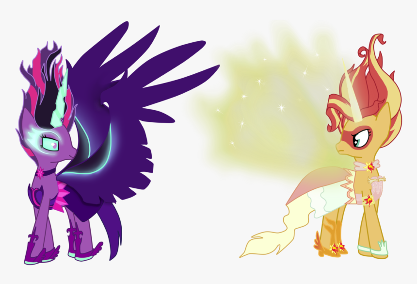 Midnight And Daydream Shimmer By Heavelon X - Mlp Eg Midnight Sparkle ...