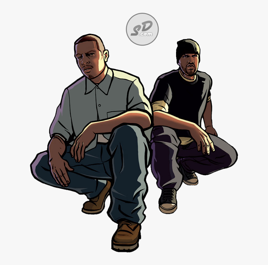 27 - Carl Johnson Gta Art, HD Png Download , Transparent Png Image ...