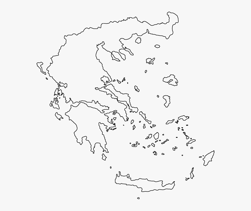 Outline Map Of Greece, HD Png Download , Transparent Png Image - PNGitem