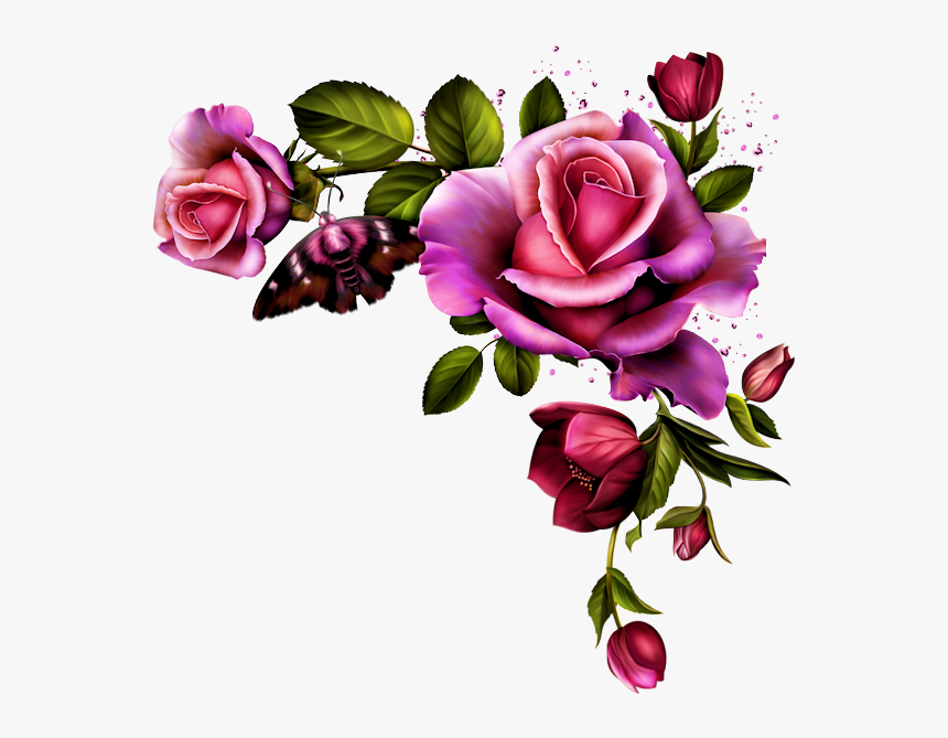 Background Flower Corner Png, Transparent Png , Transparent Png Image ...