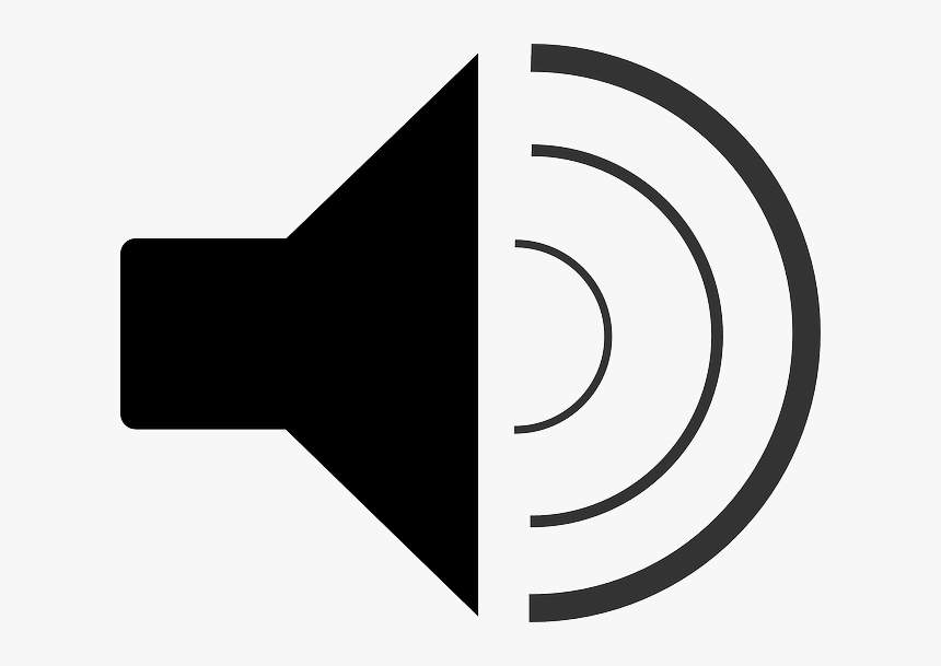 Sound On Clipart Graphic Black And White Download Sound - Speaker ...
