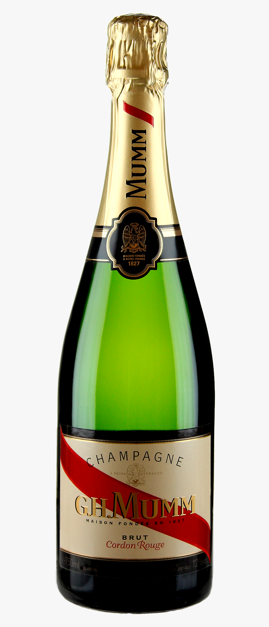 Champagne Brut Cordon Rouge Title Champagne Brut - Glass Bottle, HD Png ...