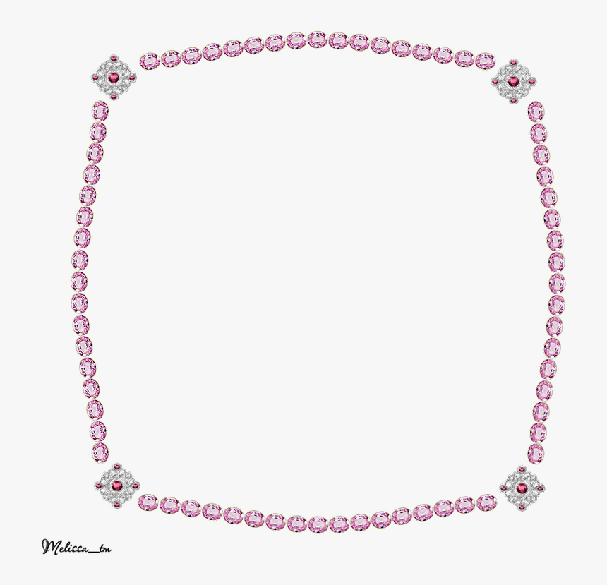 Frame From Pink Gems Png By Melissa Tm-d83zfuq - Necklace, Transparent ...