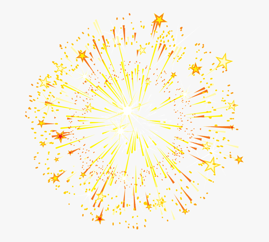 Gold Fireworks Transparent Png, Png Download , Transparent Png Image ...