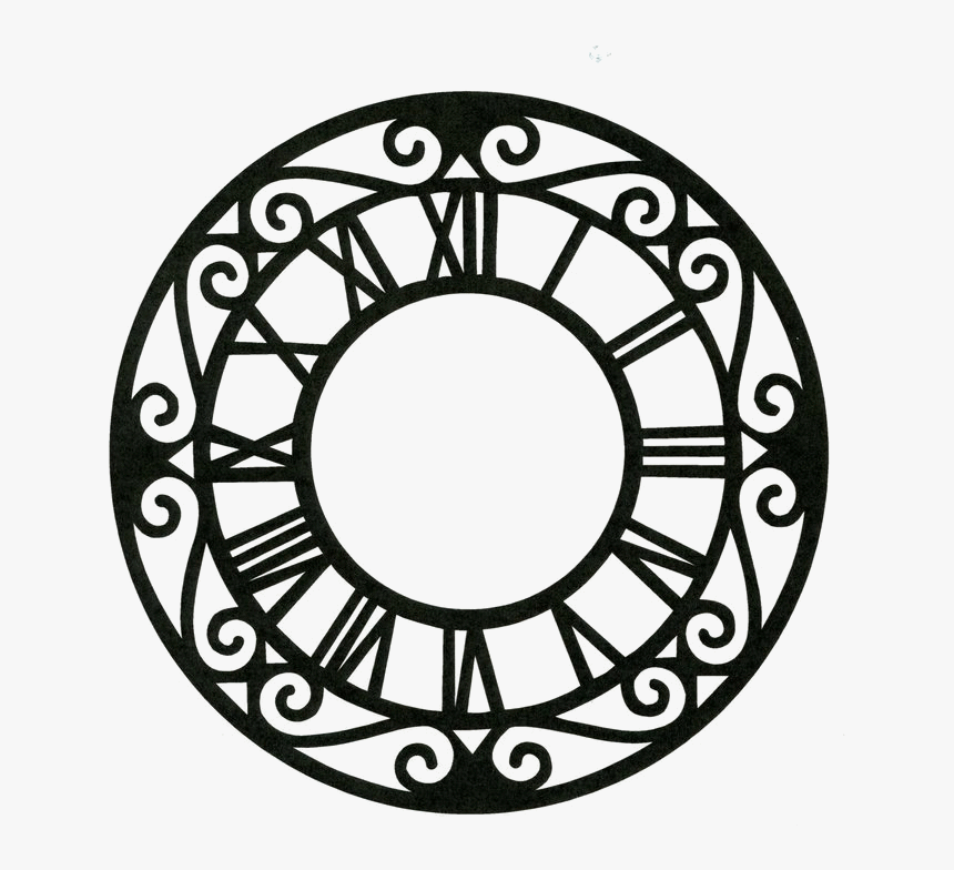 Laser Cutting Designs Clock, HD Png Download , Transparent Png Image ...