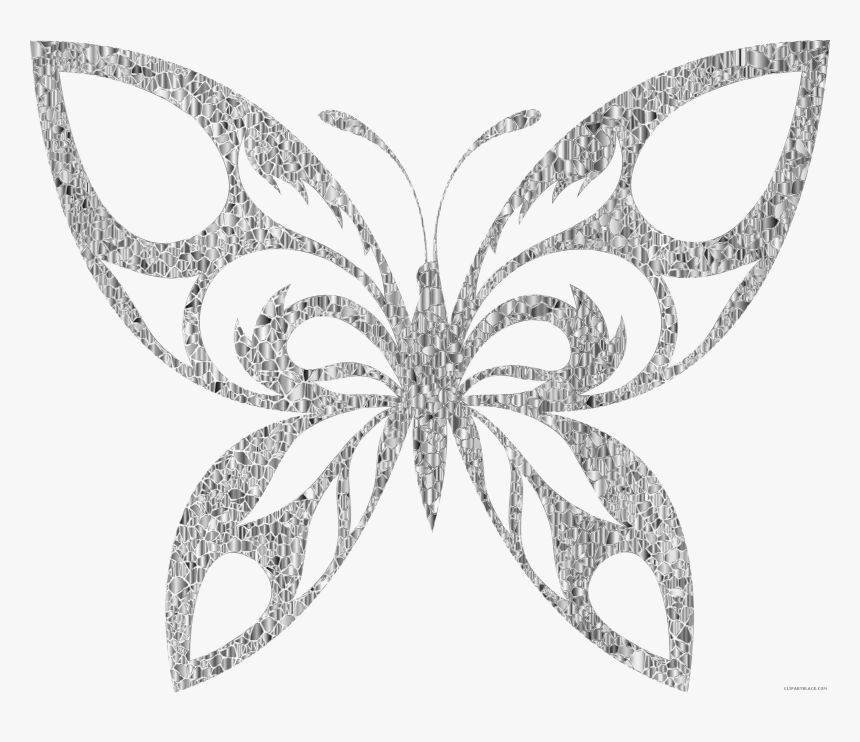 Transparent Butterfly Clipart - Silver Glitter Butterfly Clip Art, HD ...