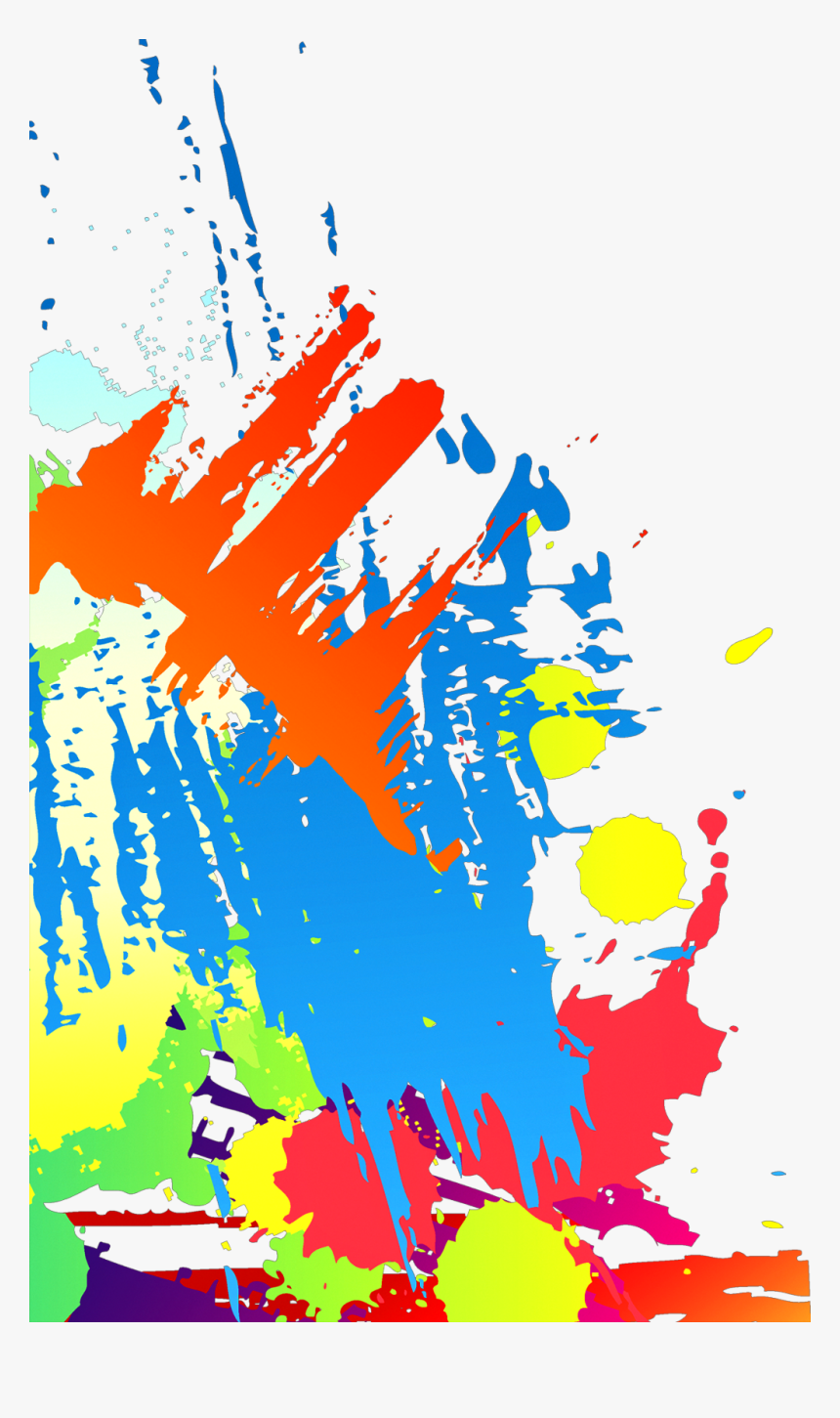 Paint Splatter Border Corner